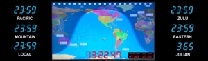 BRG Multimedia Time Zone Clocks, Digital Time Zone Displays, World ...
