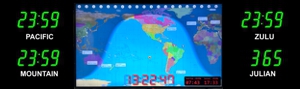 BRG Multimedia Time Zone Clocks, Digital Time Zone Displays, World ...