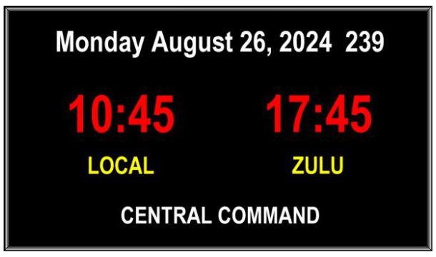 BRG 12" High HD Configurable Display Time Zone Clocks, LCD Digital Time ...