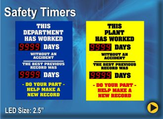 Digital Safety Timers, Safety Event Timer, OSHA Timer, Electronic ...