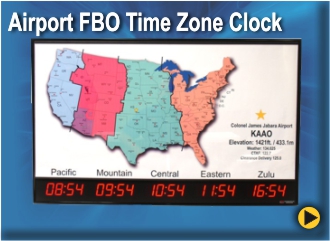 BRG PRecision Products Digital Time Zone Displays, World Clocks ...