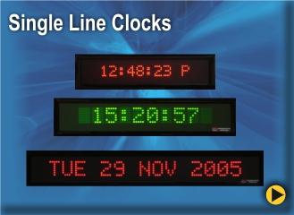 Digital Alpha Clocks or Digital Alph-numeric Clocks