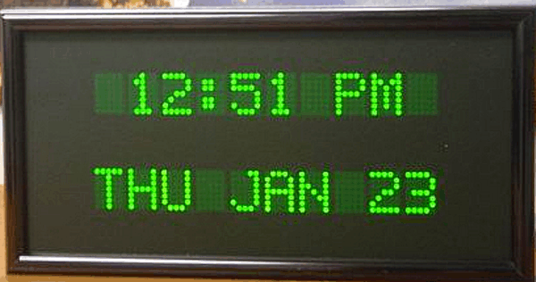 Digital Double Line Alpha Clocks or Alpha-numeric Clocks