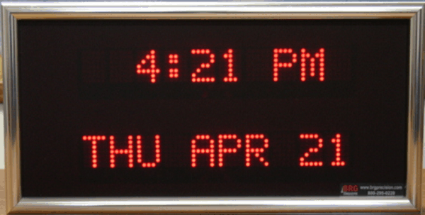 Digital Double Line Alpha Clocks or Alpha-numeric Clocks