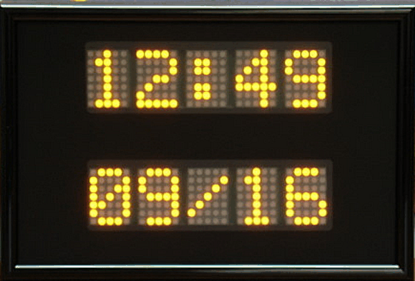 Digital Double Line Alpha Clocks or Alpha-numeric Clocks