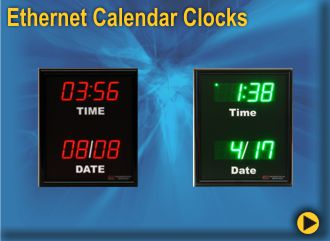Ethernet Clocks or Digital Ethernet Synchronized Clocks
