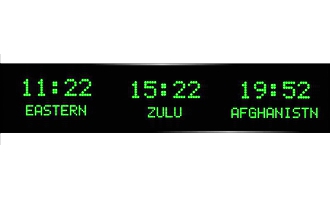 BRG 3 Zone Time Zone Clocks, 3 Zone Fixed and Programmable Time Zone ...