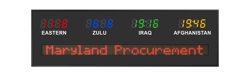 Digital Time Zone Displays, World Clocks, Digital World Clocks or Time ...